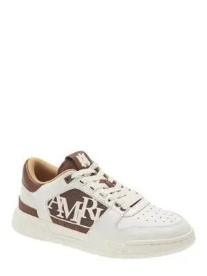 Amiri Pebbled Classic Low Top Sneakers - Tobacco