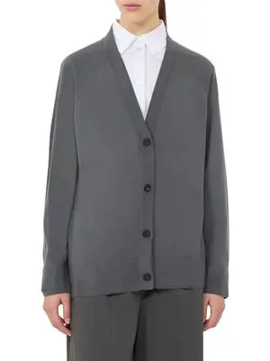 MM BY MAX MARA Clarino Wool & Cashmere Cardigan - Dark Grey