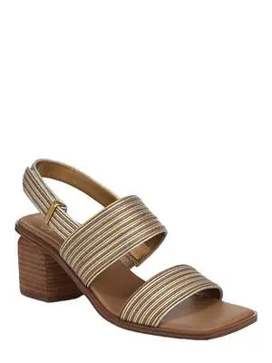 Franco Sarto Calf Hair Slingback Sandal - Bronze Multi