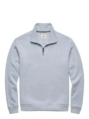 SURFSIDE SUPPLY CO. Quarter-zip Cashmist Fleece - Light Blue Heather