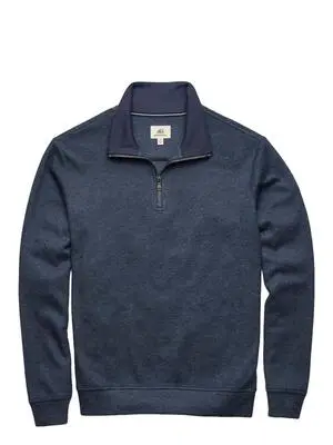 SURFSIDE SUPPLY CO. Quarter-zip Cashmist Fleece - Navy Heather