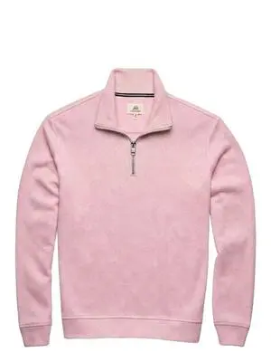 SURFSIDE SUPPLY CO. Quarter-zip Cashmist Fleece - Pink Heather