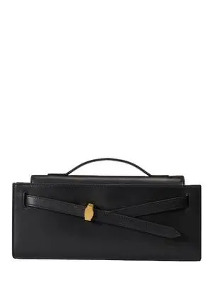 Veronica Beard Dash Leather Clutch - Black