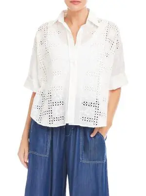 FIFTEEN TWENTY Alisa Eyelet Shirt