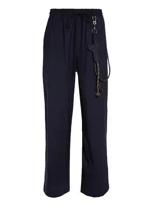 SONG FOR THE MUTE Relaxed Wool Blend Lounge Pants - Navy