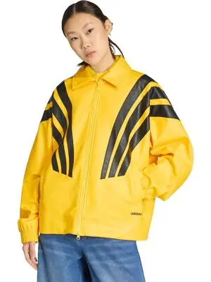 Adidas Santiago Pleather Jacket - Eqt Yellow