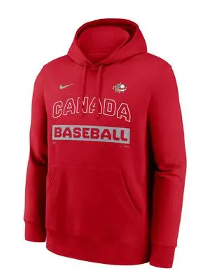 Nike Canada National Baseball Team 2026 World Baseball Classic Club Pullover Hoodie - Red