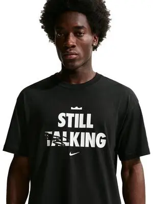 Nike Lebron "shut Up And Dribble" Basketball T-shirt - Black