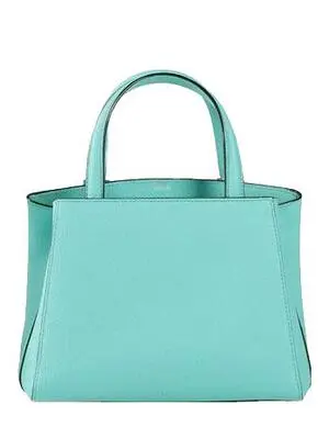 VALEXTRA Handbag In Pebbled Calfskin Leather - Blue