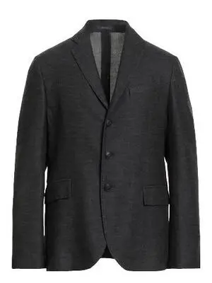 Fedeli Blazer Charcoal Size Wool, Silk, Cashmere - Grey
