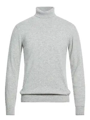BERNA Turtleneck Knit Top - Grey