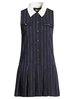 Sandro Mini Shirt Dress - Blue