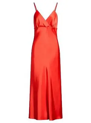 Sandro Maxi Slip Dress - Red