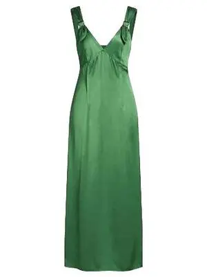 Sandro Maxi Viscose Dress - Green