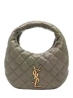 Saint Laurent Logo-plaque Tote - Green