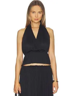 Hanne Bloch Silk Tulle Top Black
