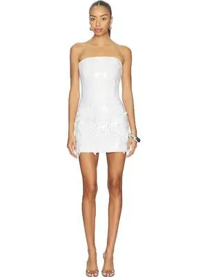 AFEW RAHUL MISHRA Sequined Cocktail Mini Dress - White