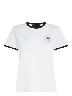 KARL LAGERFELD Crew-Neck T-Shirt