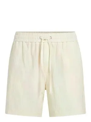 Karl Lagerfeld Drawstring Structured Shorts - Neutrals