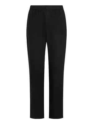 Karl Lagerfeld Linen Casual Trousers - Black
