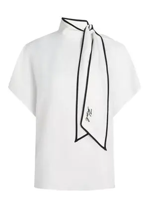 Karl Lagerfeld Short-sleeve Blouse - White