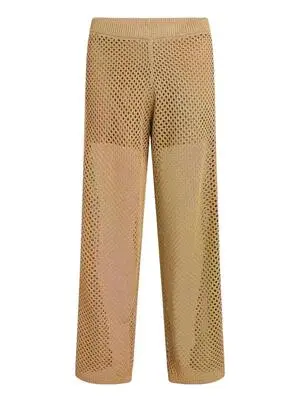 Karl Lagerfeld Crochet Trousers - Neutrals