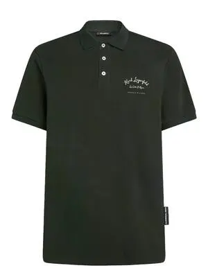 Karl Lagerfeld Pique Polo Shirt - Green