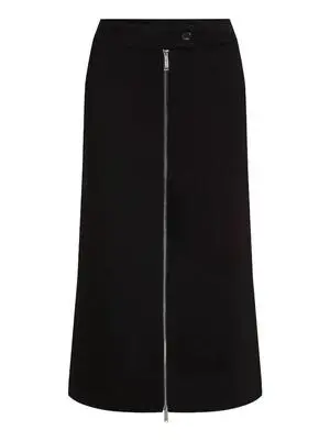 Karl Lagerfeld Zip-fastening Midi Skirt - Black