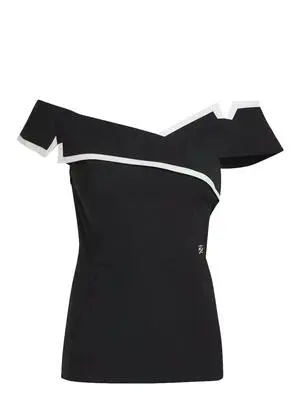 Karl Lagerfeld Off-shoulder Top - Black
