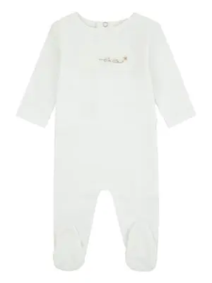 NOGGIWEAR Layette Patch Footie - Velour Patch