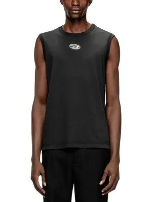 DIESEL Logo Graphic Tank Top Black