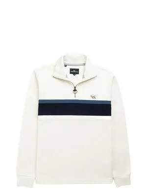 Rodd & Gunn Chesterfield Quarter-zip Sweatshirt - Bone
