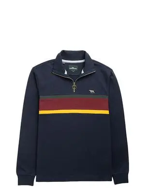 Rodd & Gunn Chesterfield Quarter-zip Sweatshirt - Eclipse
