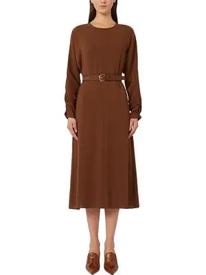 Max Mara Mstzerbino Midi Dress - Chocolate
