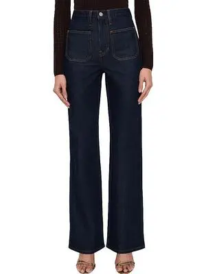 REFORMATION Alyssa Stretch High Rise Bootcut Jeans - Seneca