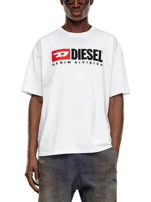DIESEL Relaxed Fit Logo Graphic T-shirt - White
