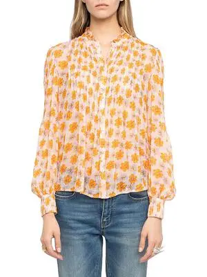 Zadig&Voltaire Timz Chiffon Tunic - Cream