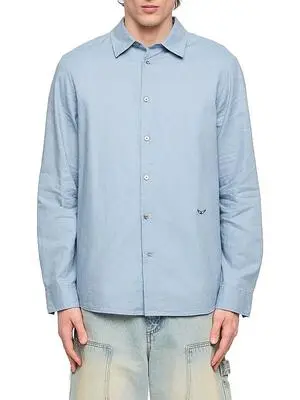 Zadig&Voltaire Classic Collar Linen Shirt Sky