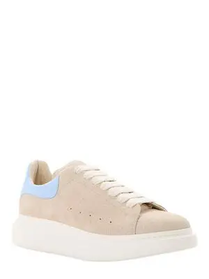 Alexander McQueen Brushed Suede Oversized Sneakers - Cloud Ivory