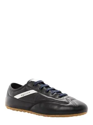 Alexander McQueen Boxe Nappa Leather Sneakers - Charcoal