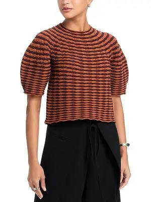 Issey Miyake Knit Top - Brown