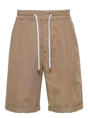 Brunello Cucinelli Pleated Bermuda Shorts - Brown