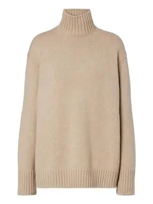 Loro Piana Cashmere Turtleneck Sweater - Beige