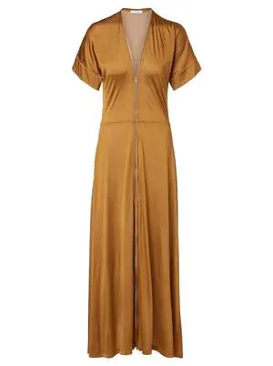 LEMAIRE Jersey Maxi Dress - Brown