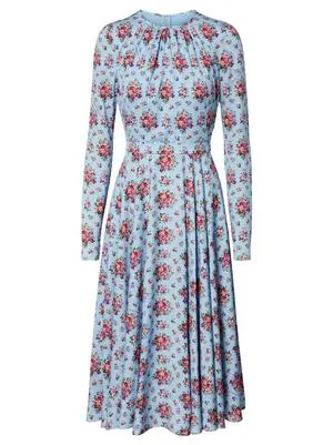 Dolce & Gabbana Floral Silk-blend Midi Dress - Multicoloured