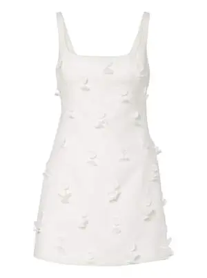 Simkhai Calinn Floral-appliqué Minidress - White
