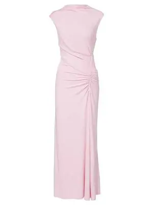 Simkhai Acacia Ruched Jersey Maxi Dress - Pink