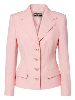 Dolce & Gabbana Wool-blend Single-breasted Jacket - Pink
