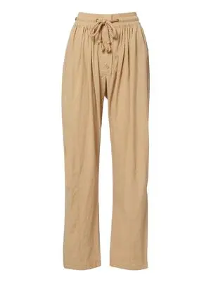 Isabel Marant Falcona Wide-leg Pants - Beige