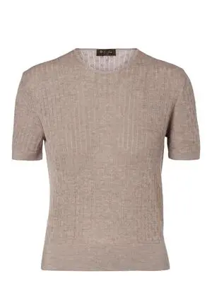 Loro Piana Cashmere And Silk Sweater - Beige